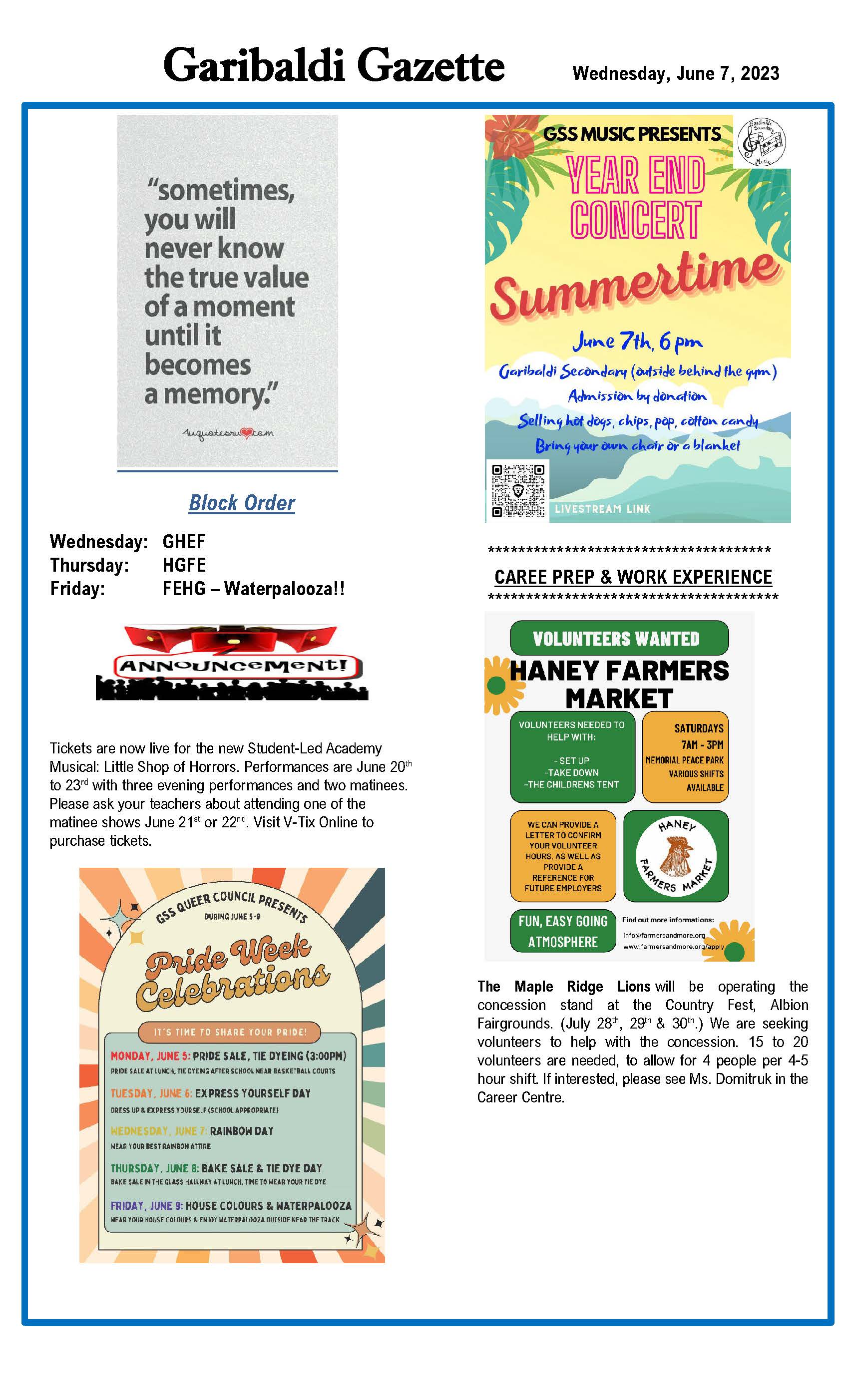 The Garibaldi Gazette